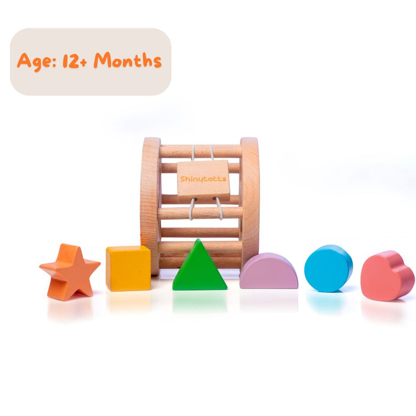 Beech Wood Shape Sorting Wheel – ShinyTotts